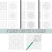 Zentangle Pattern Template Practice Worksheets Zen Doodle Patterns ...