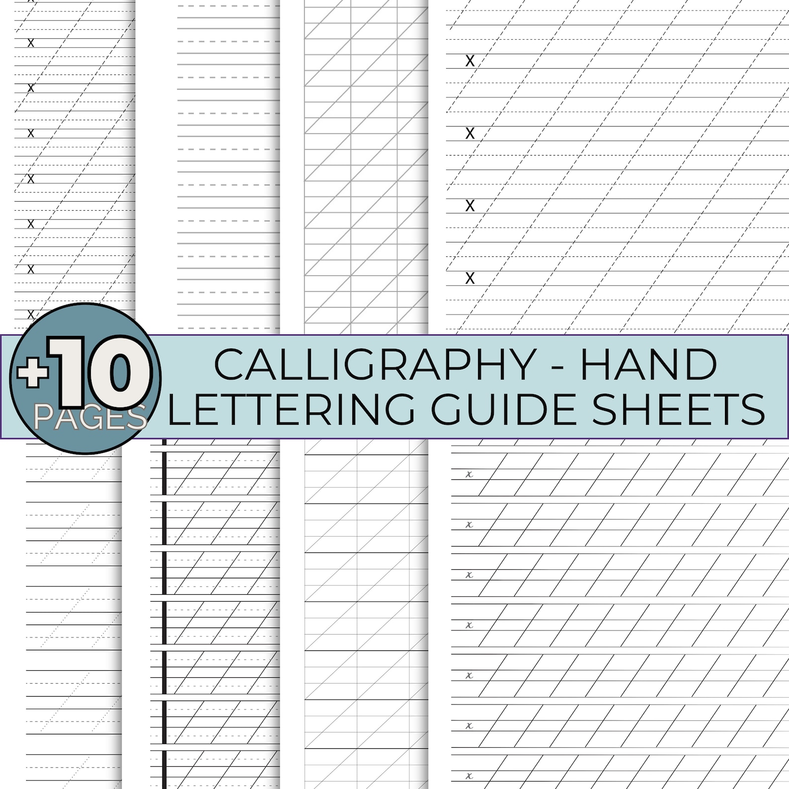 Calligraphy Practice Sheets, Calligraphy Handwriting Paper, Calligraphy ...