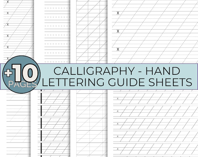 Calligraphy Practice Sheets, Calligraphy Handwriting Paper, Calligraphy ...