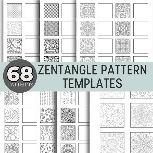 Zentangle Doodle Art - Etsy