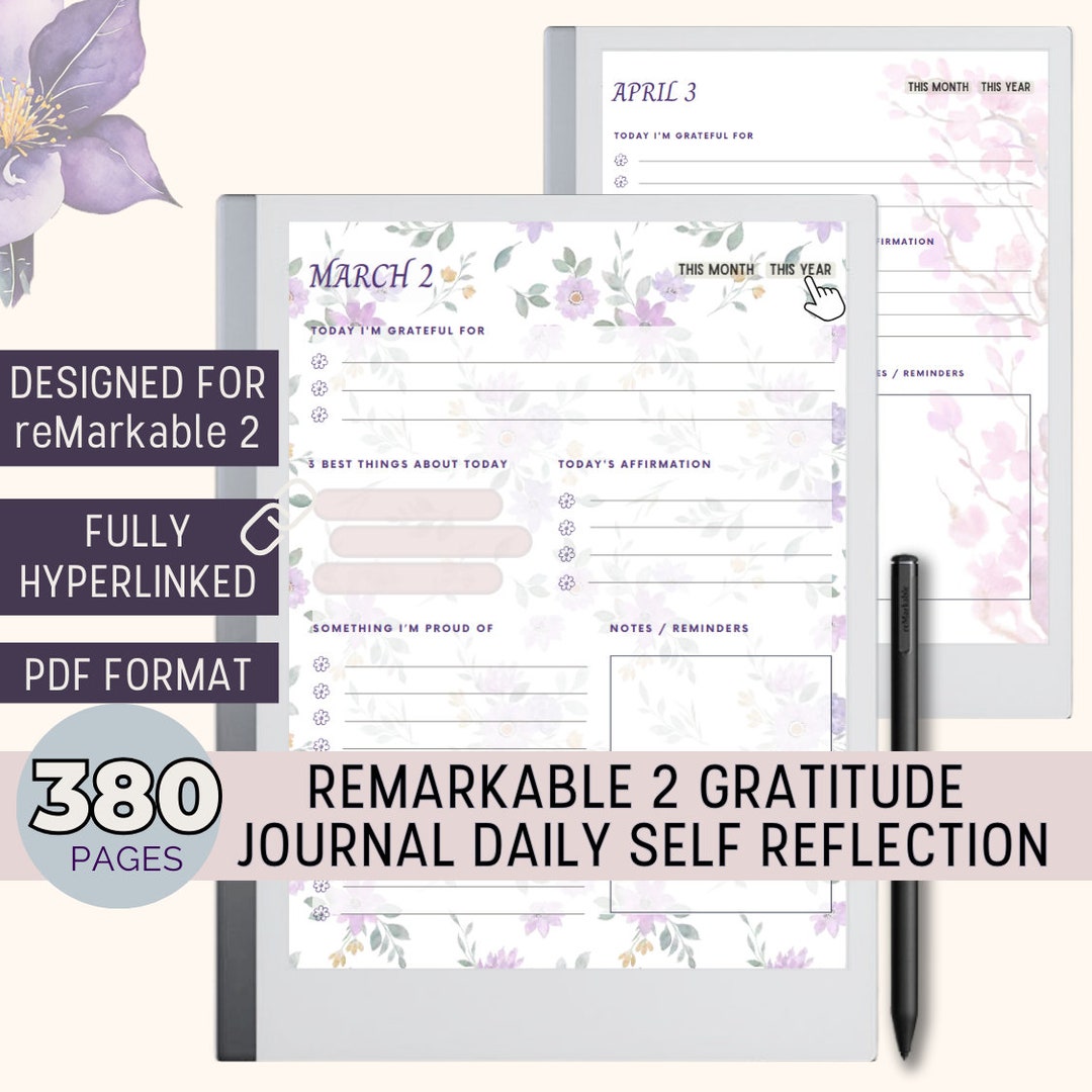 Remarkable 2 Gratitude Journal Daily Gratitude Diary Thankfulness ...