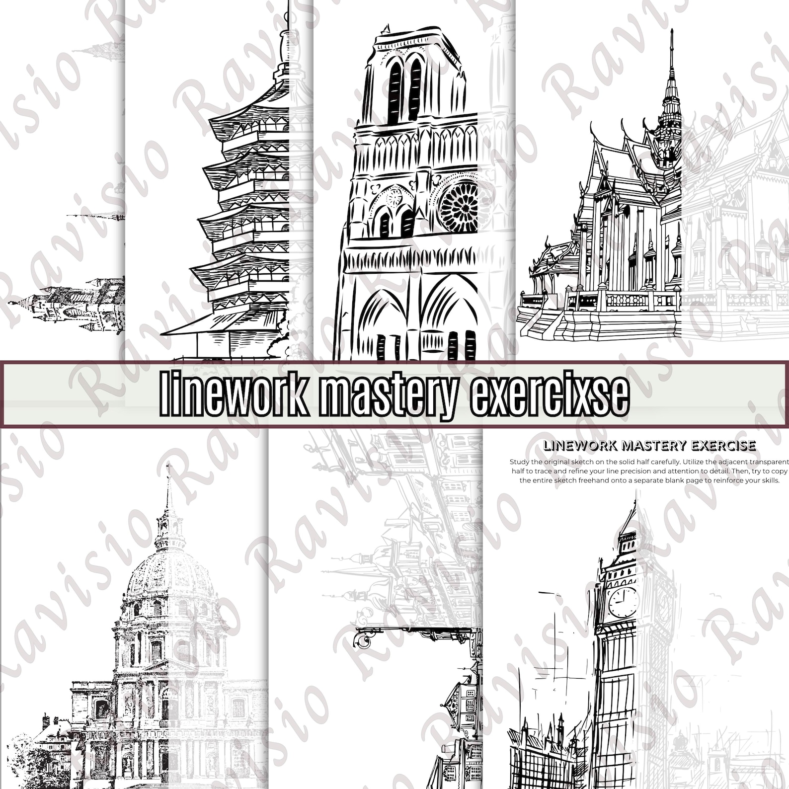 Architectural Drawing Practice Worksheets, Sketch Drawing Tutorial ...