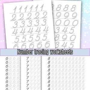 Cute Cursive Handwriting Practice Worksheets Printable Tracing Sheets ...
