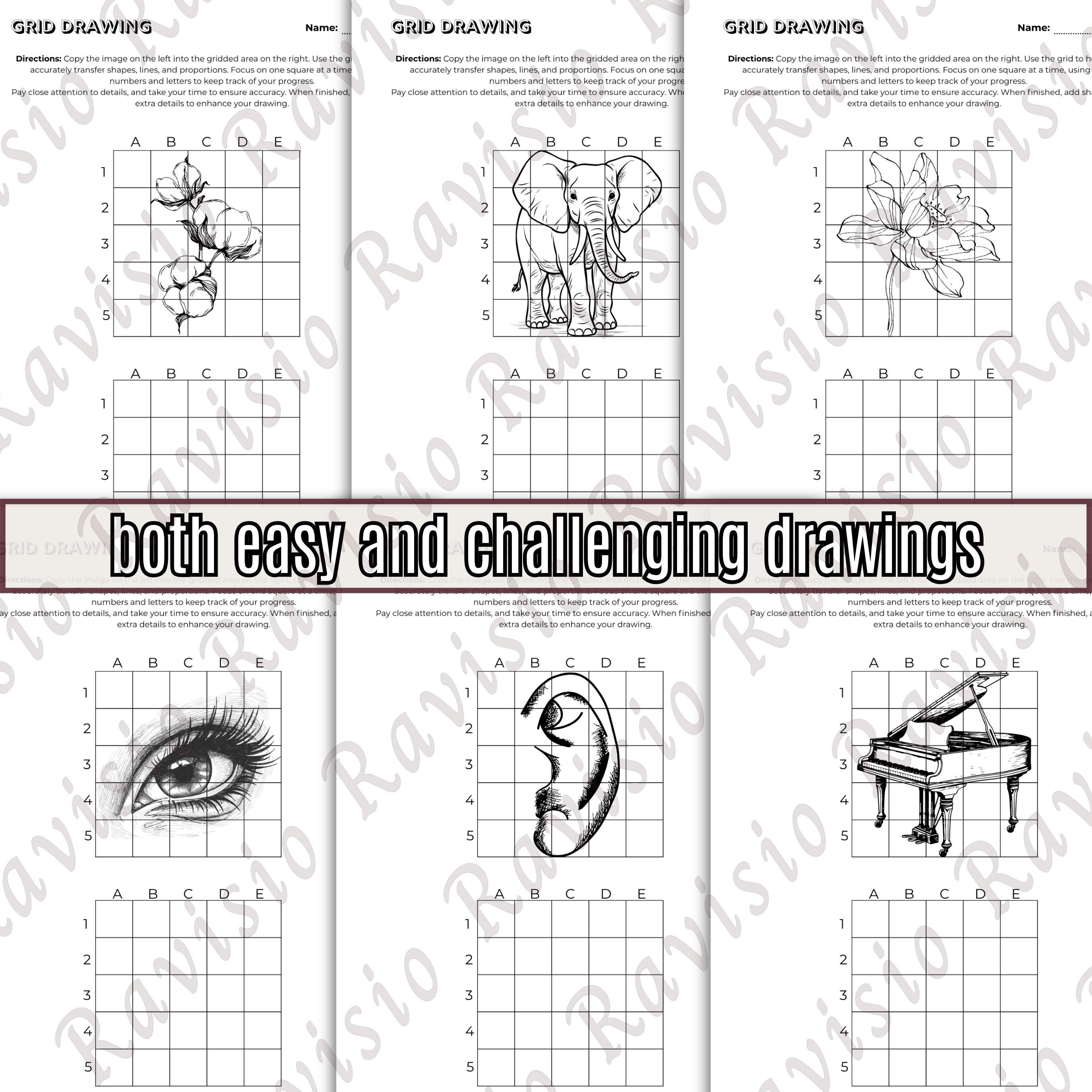Art Class Printable Bundle - Drawing Lesson Worksheets, Pencil Drawing ...