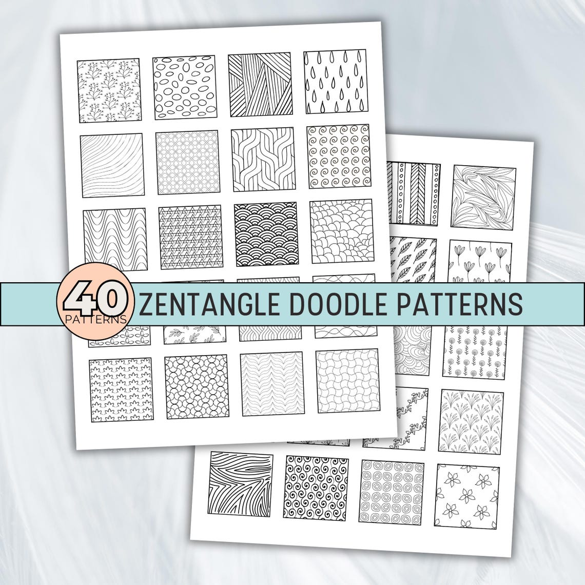 Zentangle Patterns, Doodle Practice Patterns, Zentangle Pattern ...