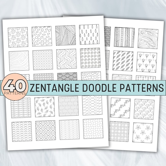 How To Draw Easy Zentangle Patterns Step By Step