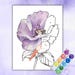 Purple Flower Outline Drawings for Painting, Watercolor Drawing ...