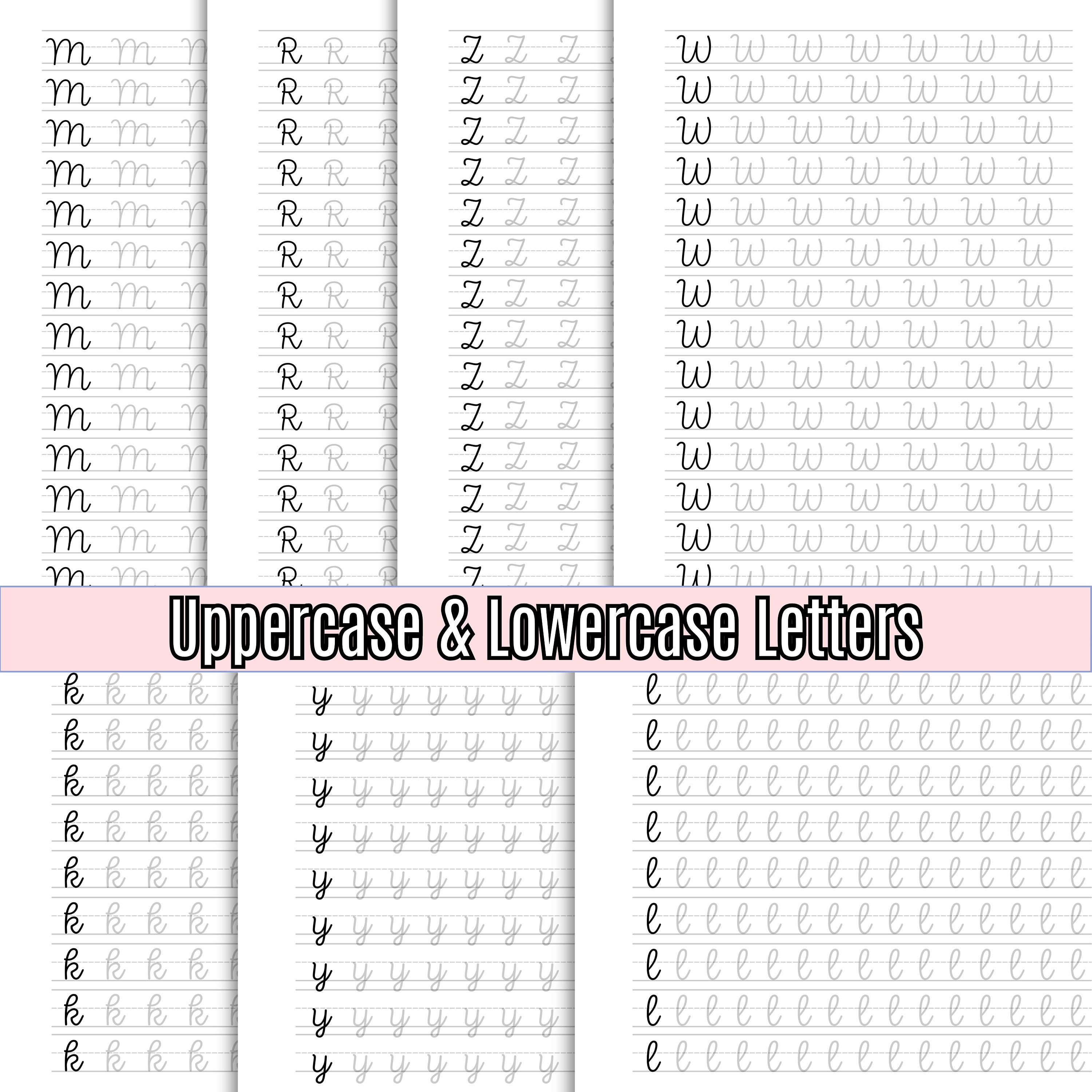 Monoline Handwriting Practice Sheets, Monoline Cursive, Monoline Calligraphy, Improve ...