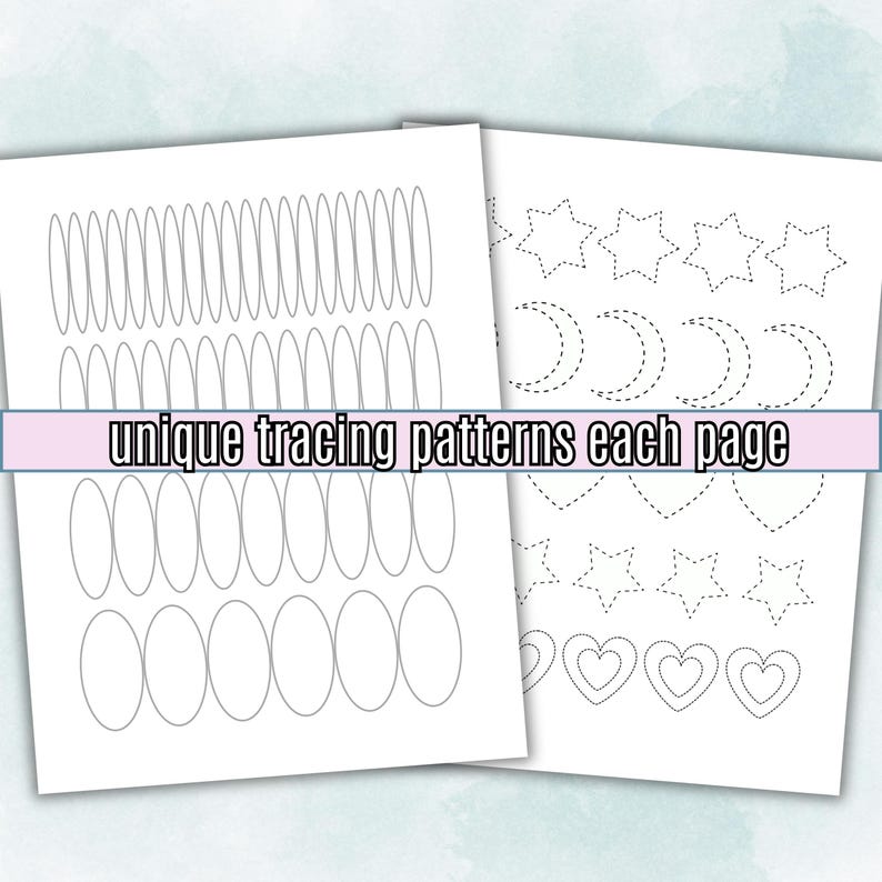 Steady Hand Practice Sheets, Printable Drawing Worksheet, Basic Stroke ...