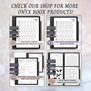Onyx Boox Tracing Sheets Mindfulness Tracing Workbook Activity Onyx ...