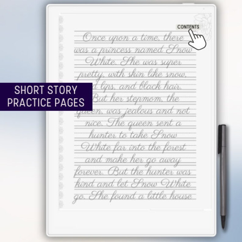 Supernote Cursive Handwriting Practice Worksheets Supernote A5X Tracing Sheets Alphabet Tracing ...
