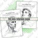Head Drawing Practice Worksheets, Portrait Drawing Tutorial Printable ...