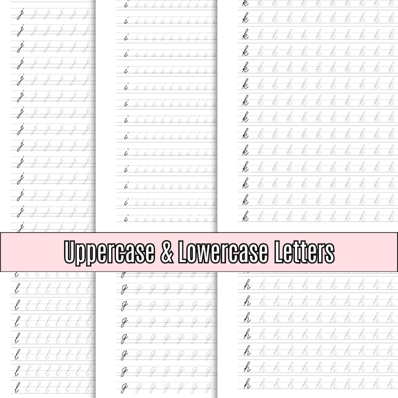 Cursive for Kids, Preschool Kindergarten Homeschool Cursive Handwriting ...