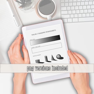 Drawing Lesson Shading Worksheet Pencil Drawing Tutorial Printable ...