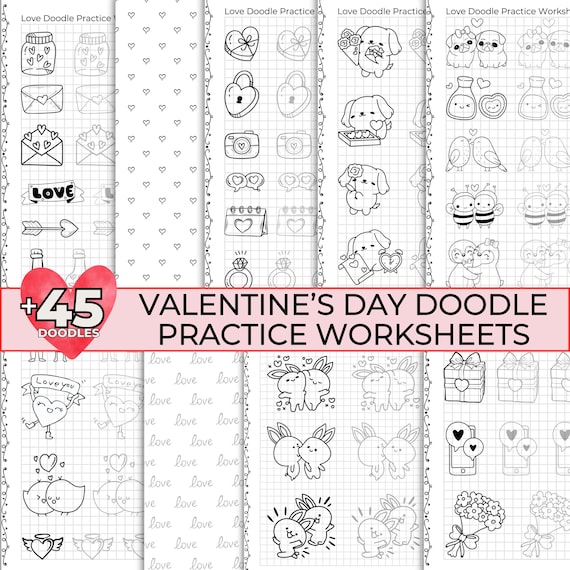 Hojas De Trabajo Imprimibles De San Valentín Día De San Valentín En