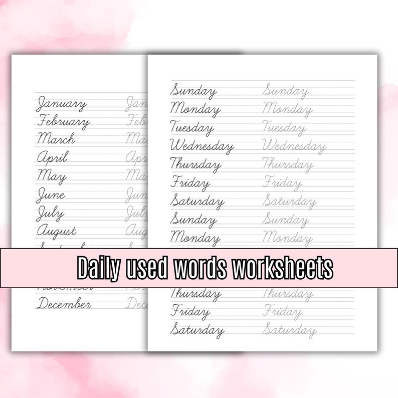 Cursive for Kids, Preschool Kindergarten Homeschool Cursive Handwriting ...