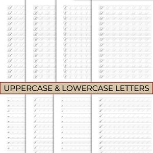 Victorian Elegant Cursive Handwriting Practice Worksheets, Printable ...