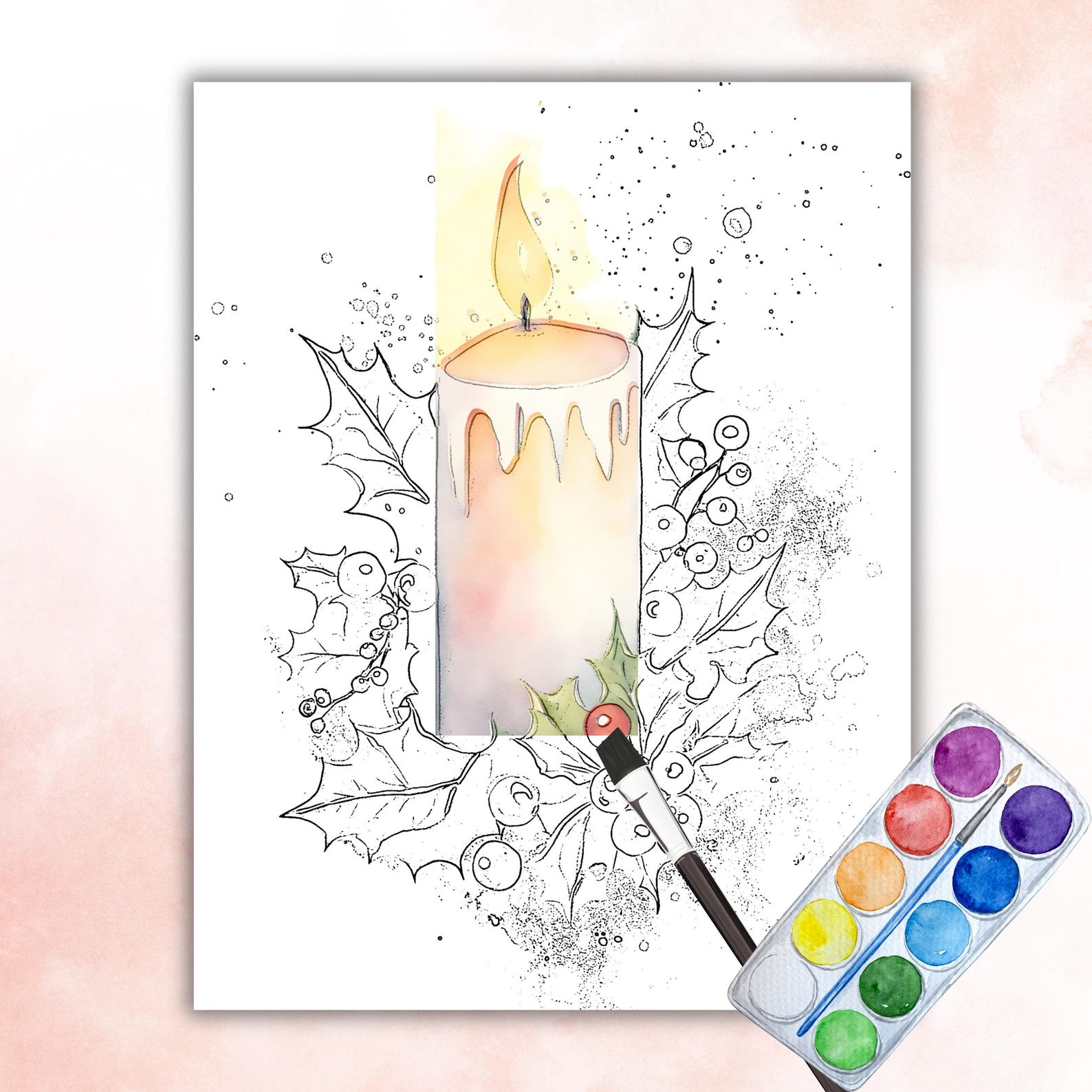 Christmas Cards Outline Drawings, Make Your Own Christmas Card ...