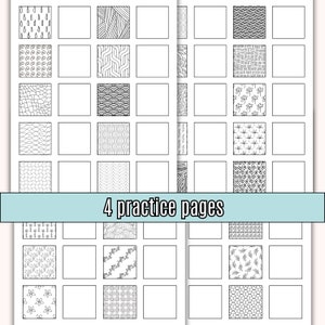 Zentangle Patterns, Doodle Practice Patterns, Zentangle Pattern ...