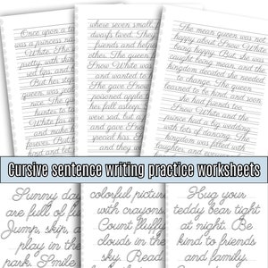 Cursive Handwriting Practice Worksheets Tracing Sheets Alphabet Tracing ...