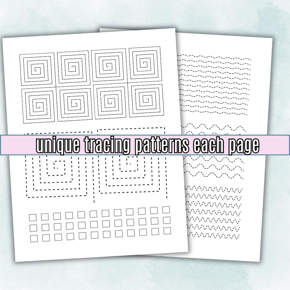 Steady Hand Practice Sheets, Printable Drawing Worksheet, Basic Stroke ...