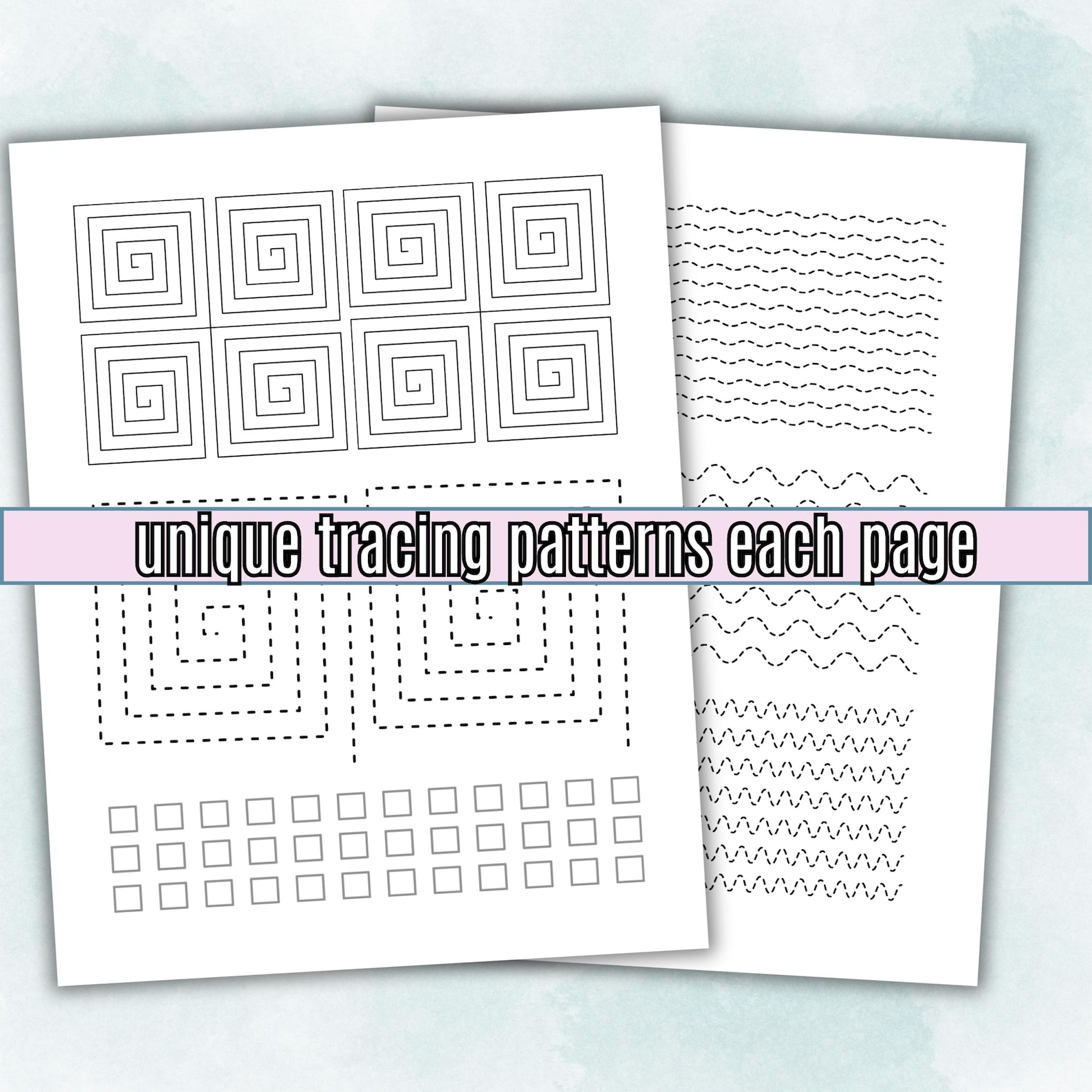 Steady Hand Practice Sheets, Printable Drawing Worksheet, Basic Stroke ...