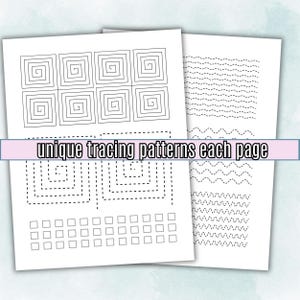 Steady Hand Practice Sheets, Printable Drawing Worksheet, Basic Stroke ...