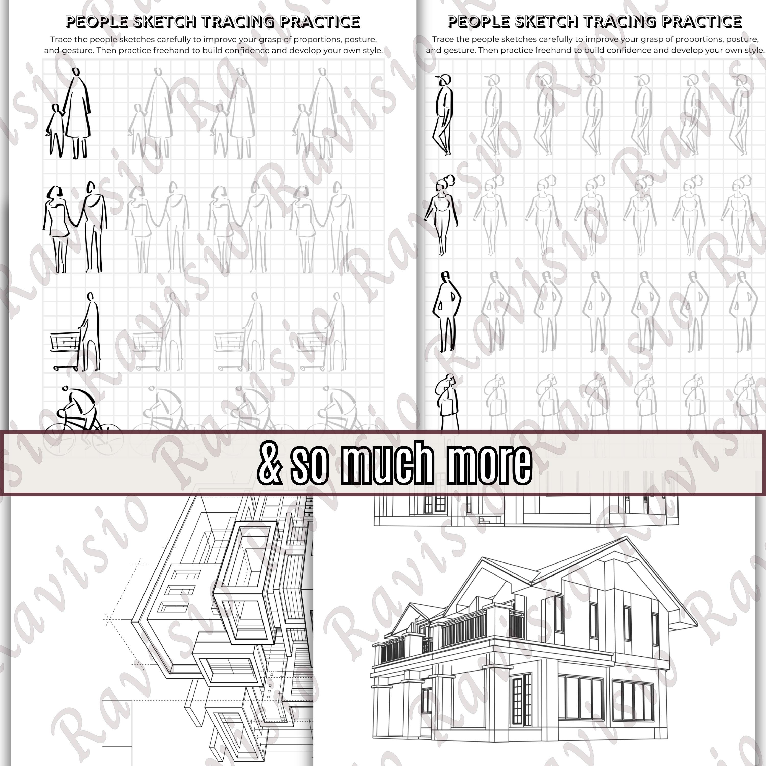 Architectural Drawing Practice Worksheets, Sketch Drawing Tutorial ...