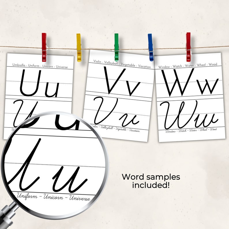 Cursive Alphabet Cards, Cursive Poster, Classroon Poster, Cursive ...