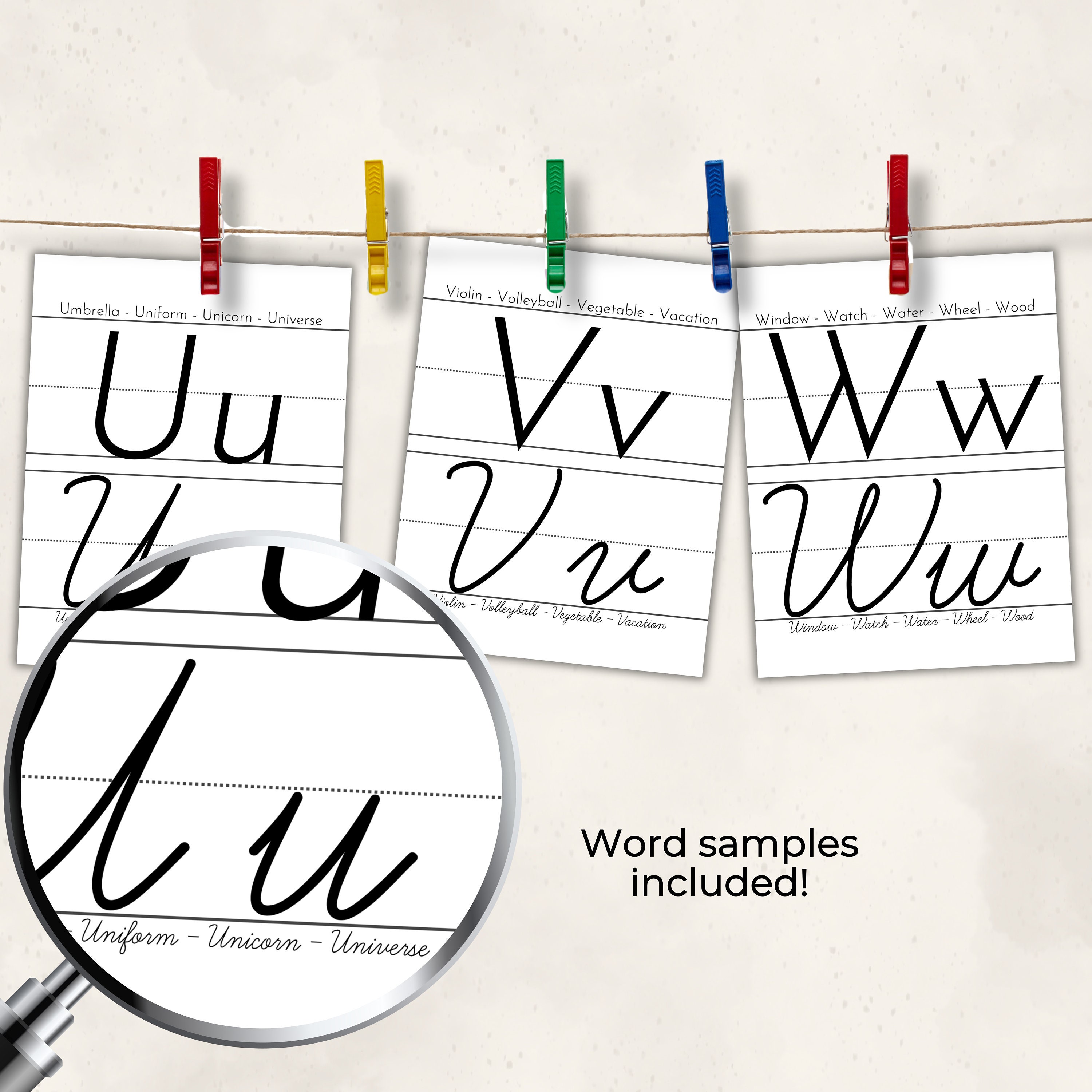 Cursive Alphabet Cards, Cursive Poster, Classroon Poster, Cursive ...