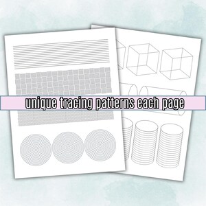 Steady Hand Practice Sheets, Printable Drawing Worksheet, Basic Stroke ...