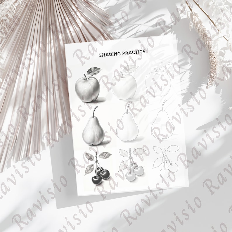 Drawing Lesson Shading Worksheet Pencil Drawing Tutorial Printable ...