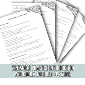 Zentangle Pattern Template Practice Worksheets Zen Doodle Patterns ...