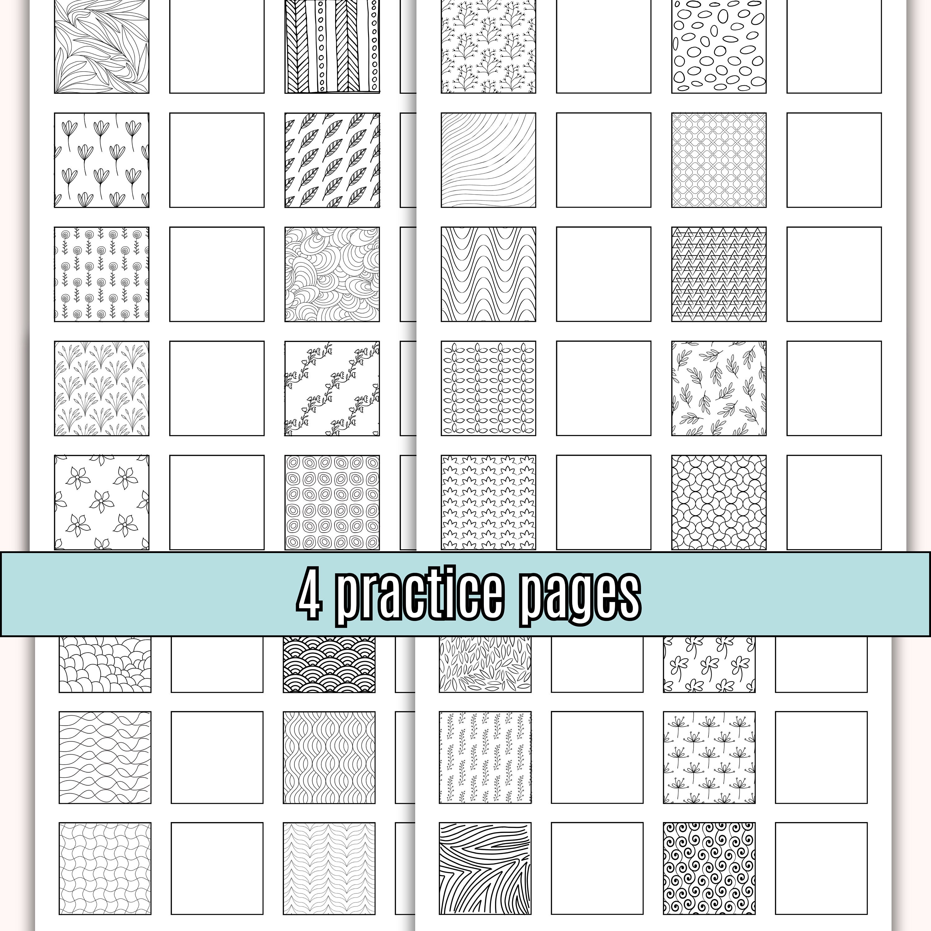 Zentangle Patterns, Doodle Practice Patterns, Zentangle Pattern ...