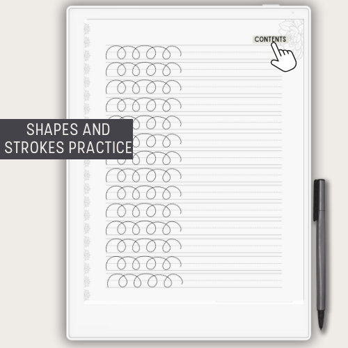 Supernote Cursive Handwriting Practice Worksheets Supernote A5X Tracing ...