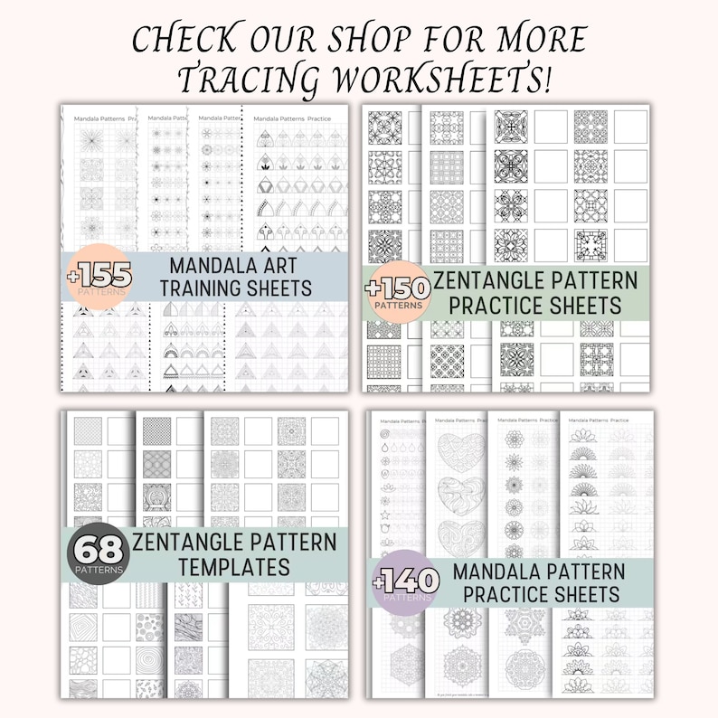 Zentangle Patterns, Doodle Practice Patterns, Zentangle Pattern ...