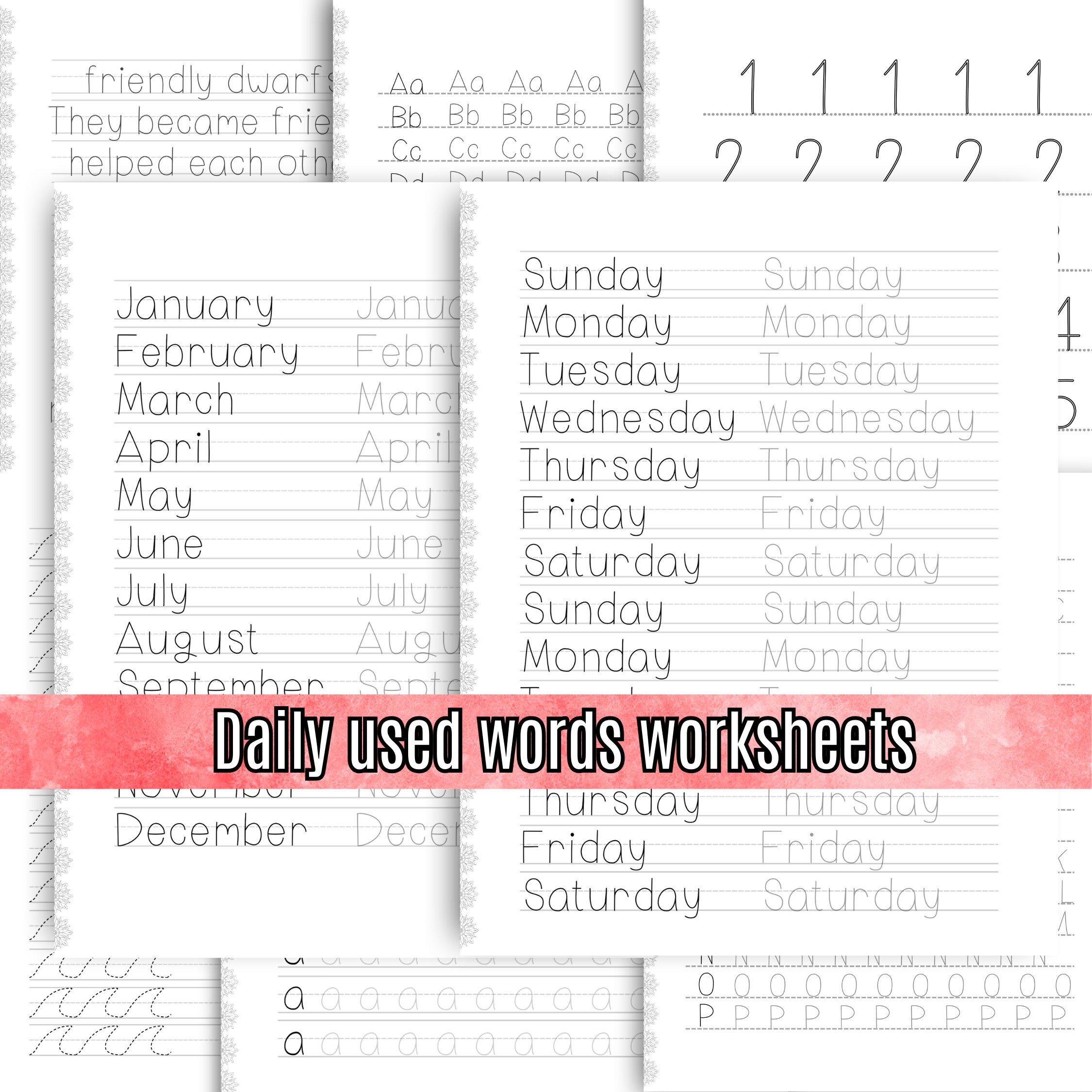 Cute Handwriting Practice Worksheets Printable Improve Handwriting ...