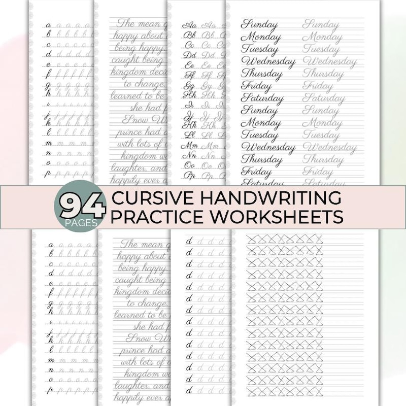 Capital C Cursive Handwriting Practice - Etsy New Zealand