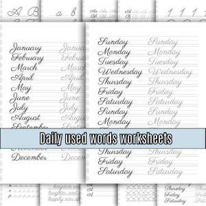 Handwriting Practice Worksheets Bundle Lifetime Access, Cursive Writing ...