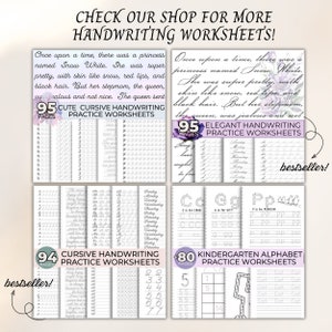 Cursive for Kids, Preschool Kindergarten Homeschool Cursive Handwriting ...