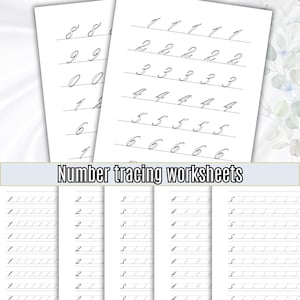 Beautiful Cursive Handwriting Practice Worksheets Tracing Sheets ...