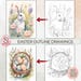 Easter Outline Drawings for Painting, Watercolor Drawing Outlines ...