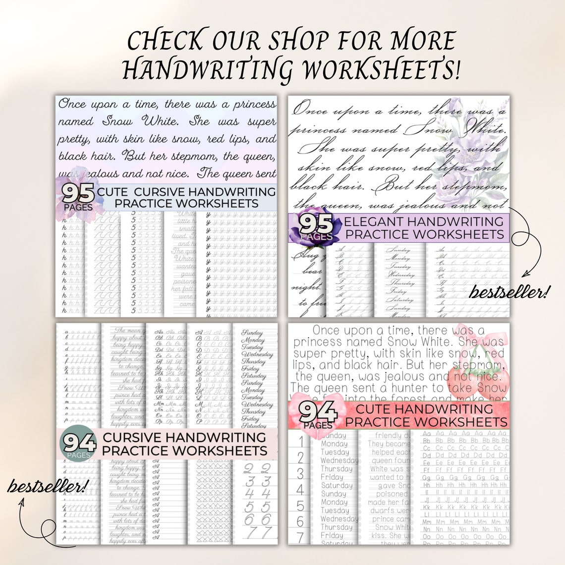 Gothic Calligraphy Worksheets, Gothic Calligraphy Practice Template ...