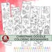 Christmas Doodle Coloring Bookmarks, Color Your Own Bookmarks ...