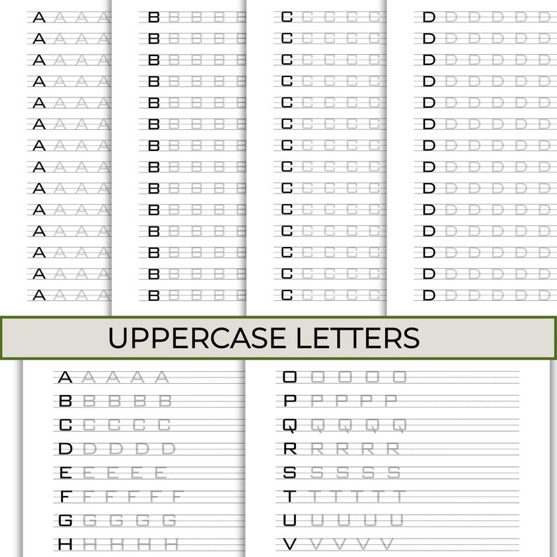 Architectural Handwriting Worksheets, Neat Architect Printable ...