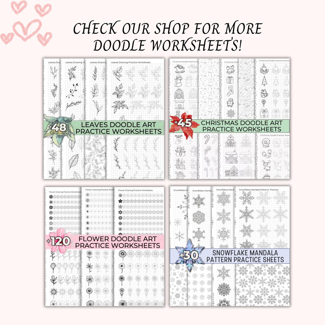 Printable Doodle Coloring Pages, Coloring Sheets for Kids, Adults ...