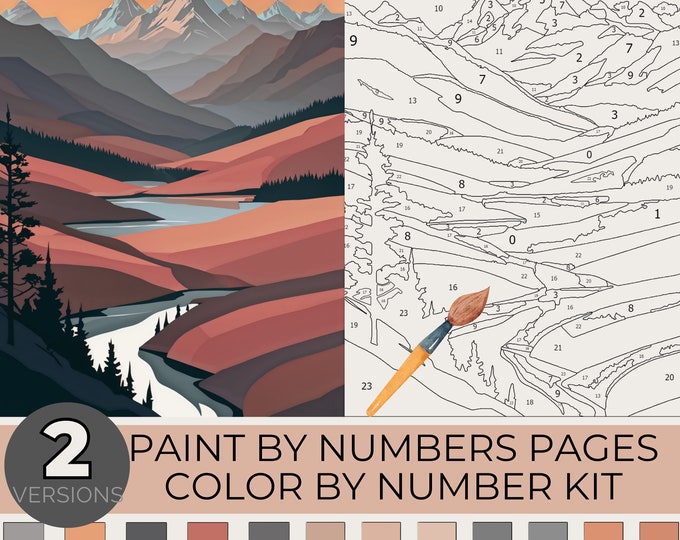 Color by Numbers for Adults, Color by Numbers Mandela Pattern Printable ...