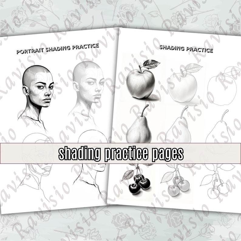 Drawing Lesson Shading Worksheet Pencil Drawing Tutorial Printable ...