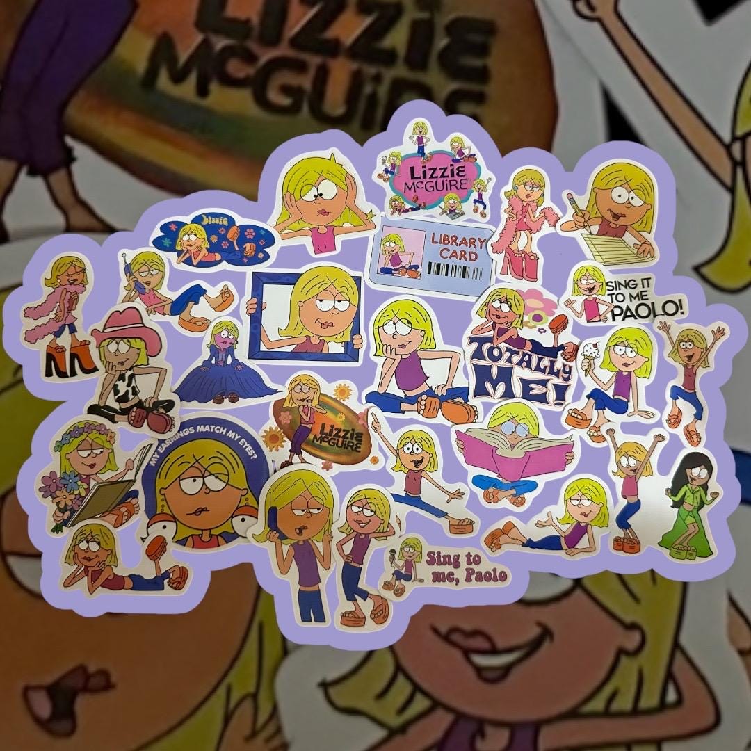 Lizzie Mcguire Surprise Sticker Pack - Etsy