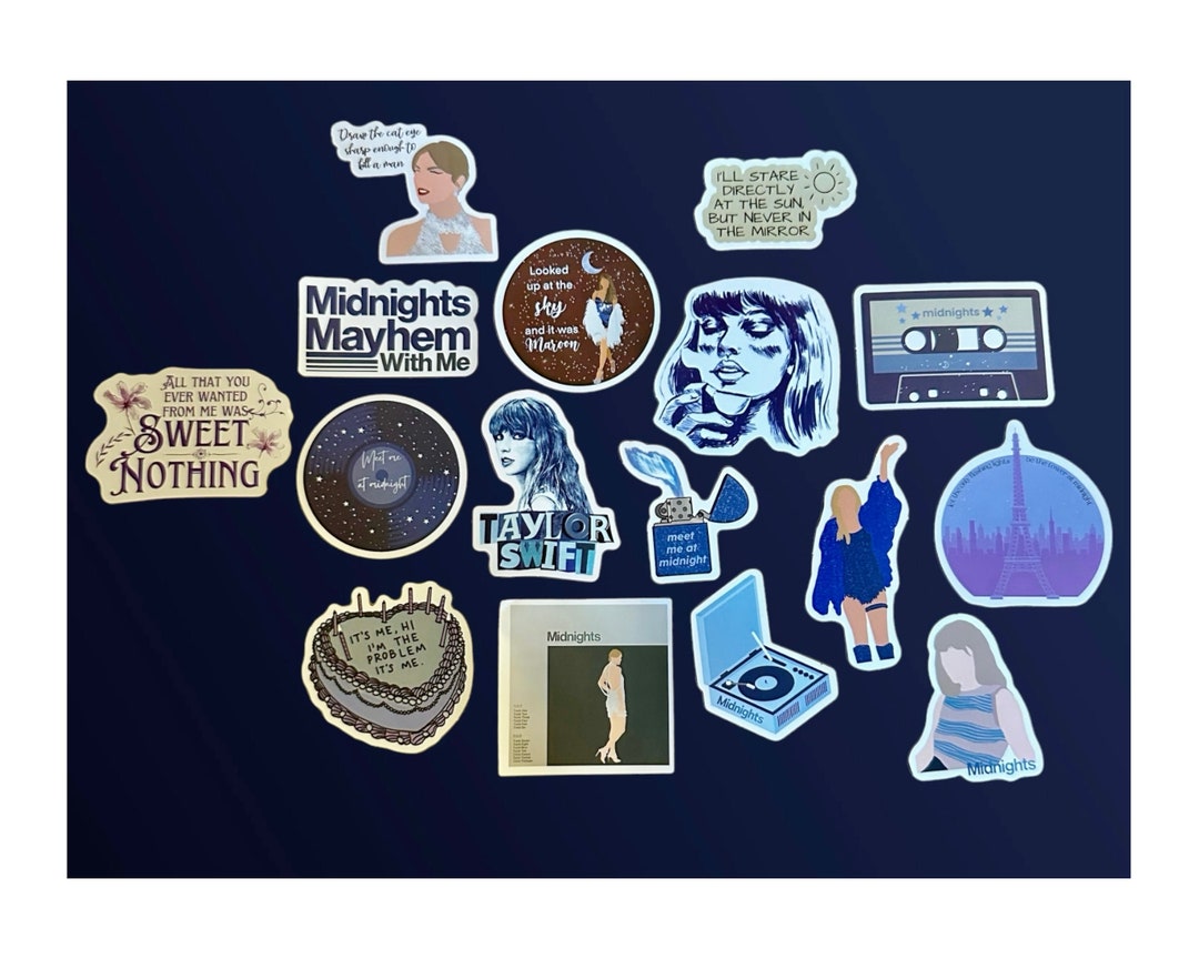 Taylor Swift MIDNIGHTS ERA Sticker Pack - Etsy